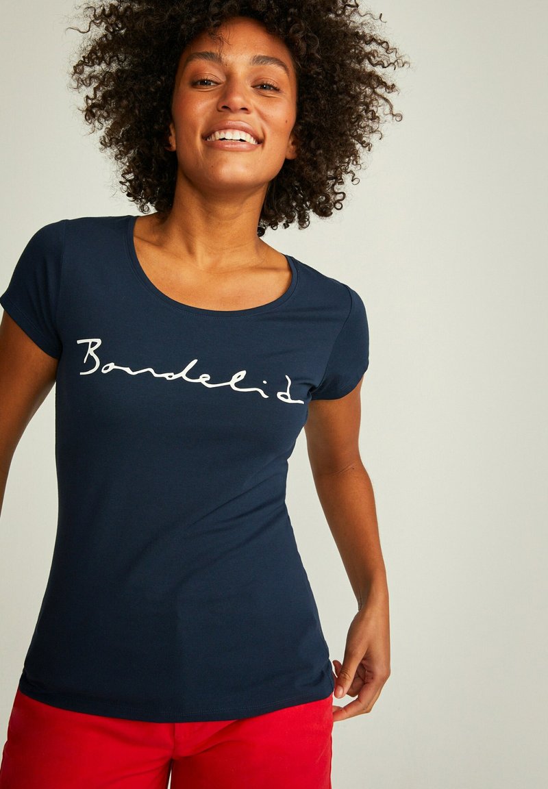 BONDELID LINNEA LOGO - T-shirts print - navy blazer/blå - Zalando.dk