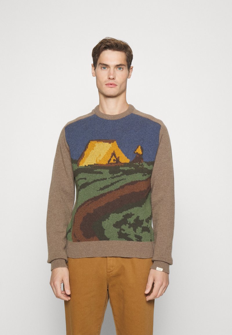 forét CAMP - Jumper - khaki/beige - Zalando.ie