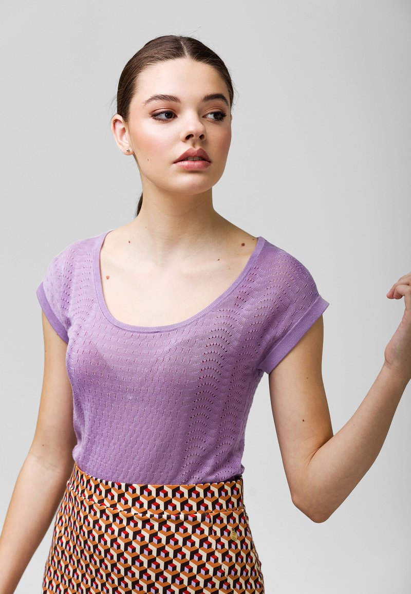 4funkyflavours JUST FRIENDS SUNNY - T-Shirt basic - lilac/flieder - Zalando.at