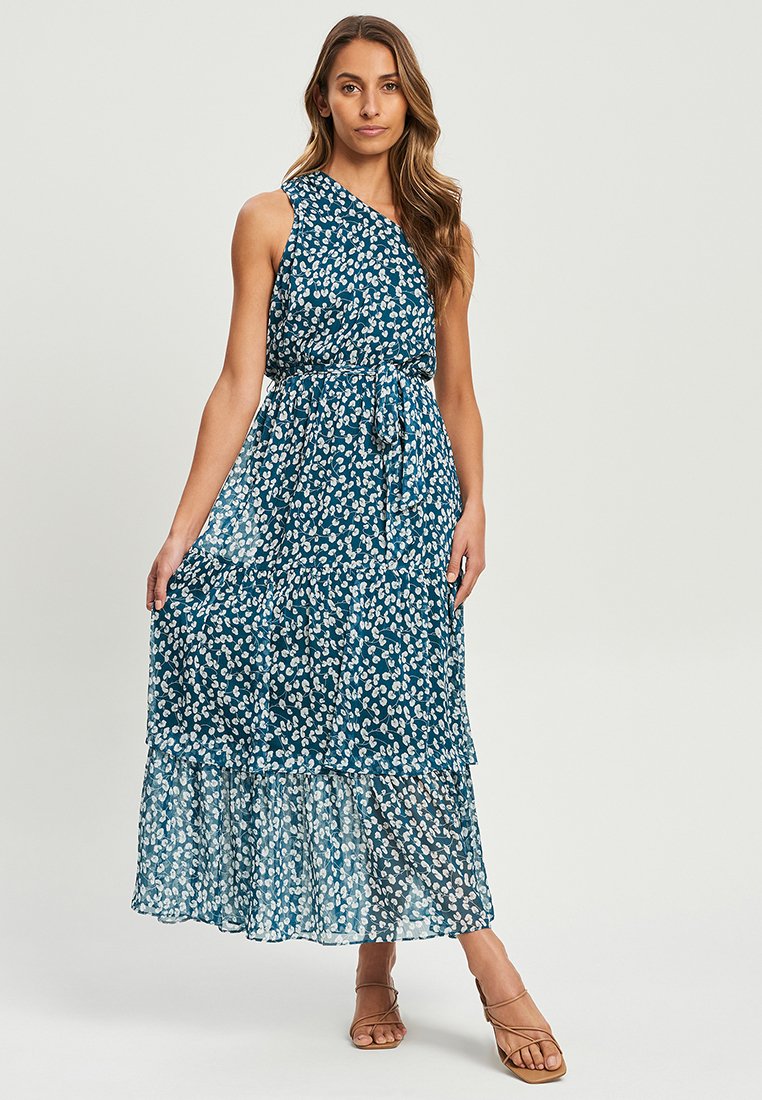 TUSSAH ELYSSA - Maxi dress - emerald roses/green - Zalando