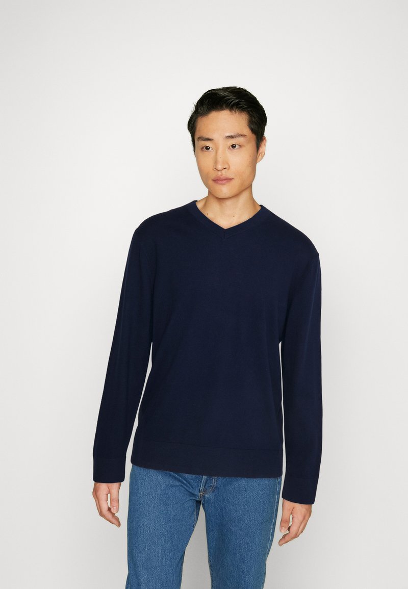 GAP CORE VEE - Jumper - tapestry navy/dark blue - Zalando.de