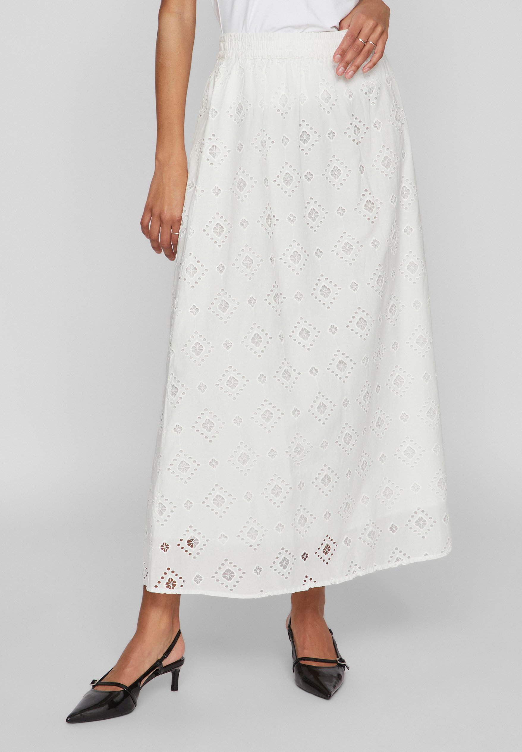 VILA VIALINA SKIRT A line skirt cloud dancer off white Zalando