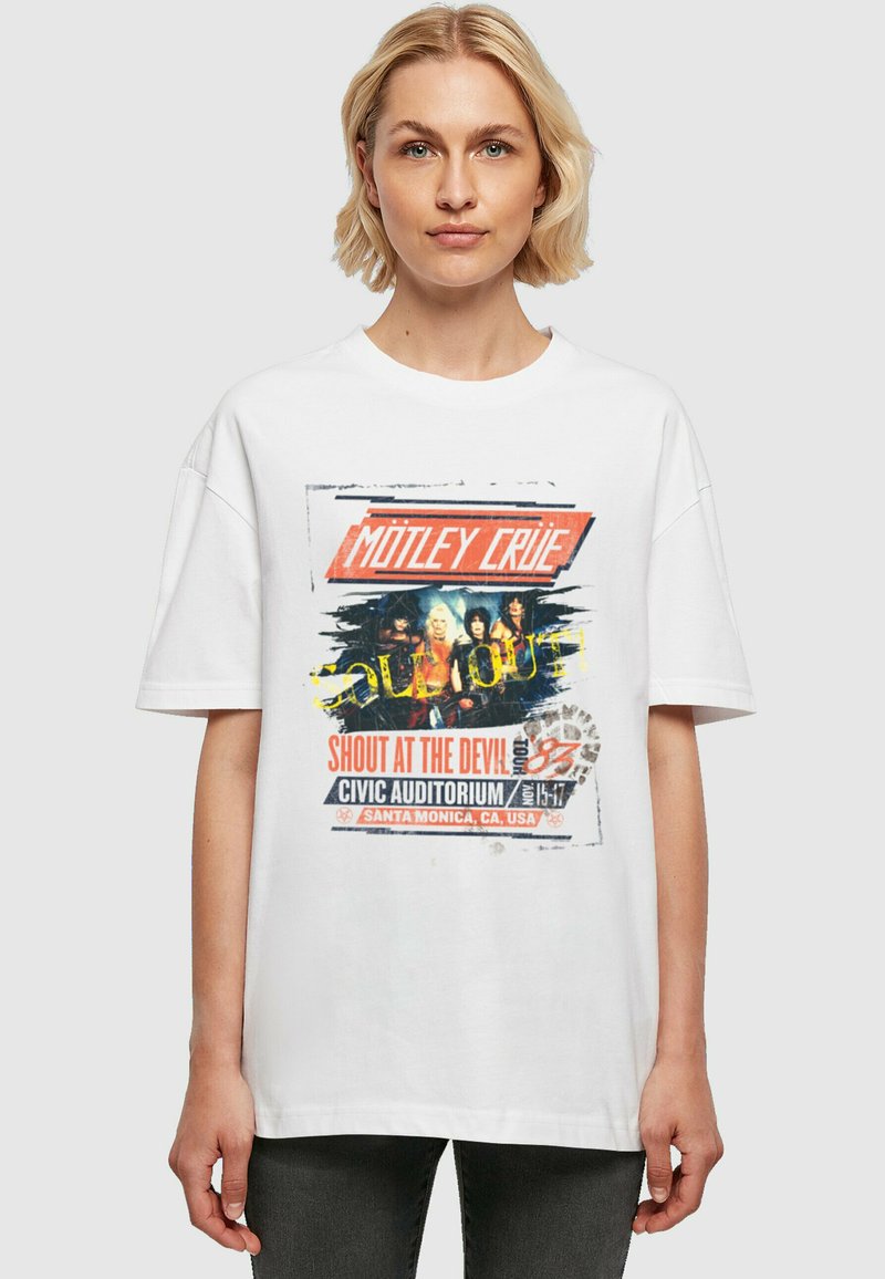 Merchcode MOTLEY CRUE - SATD TOUR OVERSIZED BOYFRIEND TEE - T-shirt ...
