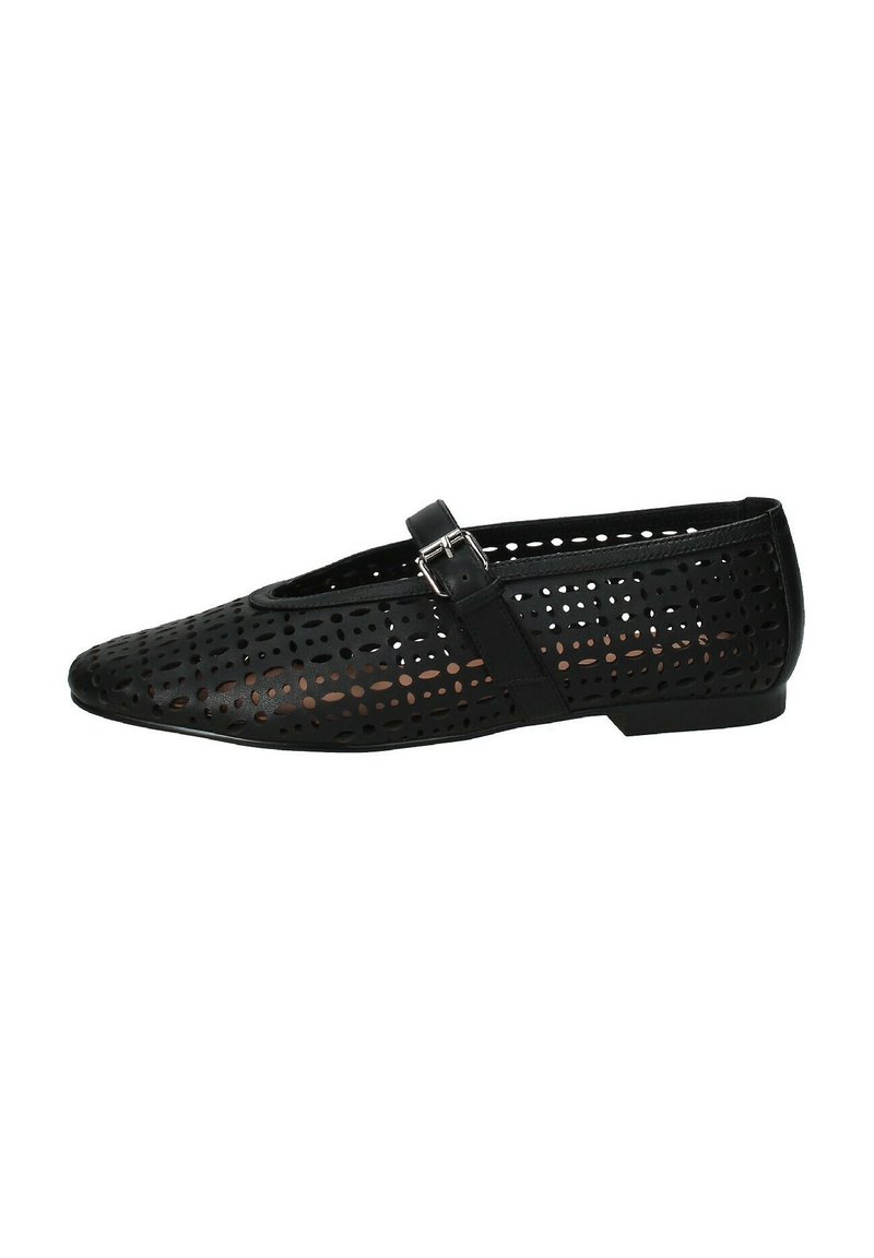 Bibi Lou MAIA FLAT - Ankle strap ballet pumps - black - Zalando