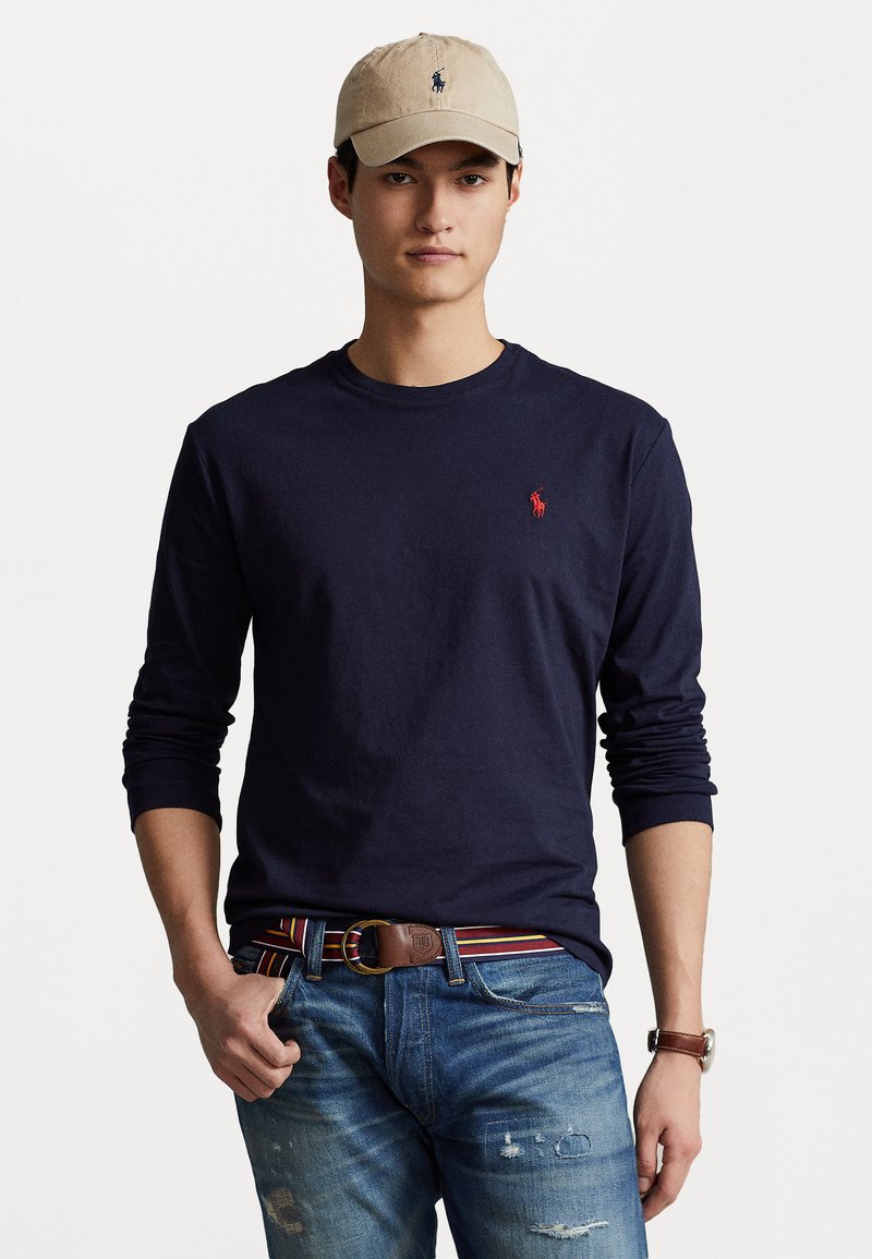 Polo Ralph Lauren CLASSIC FIT LONG SLEEVE - Langarmshirt - dark blue/dunkelblau - Zalando.at