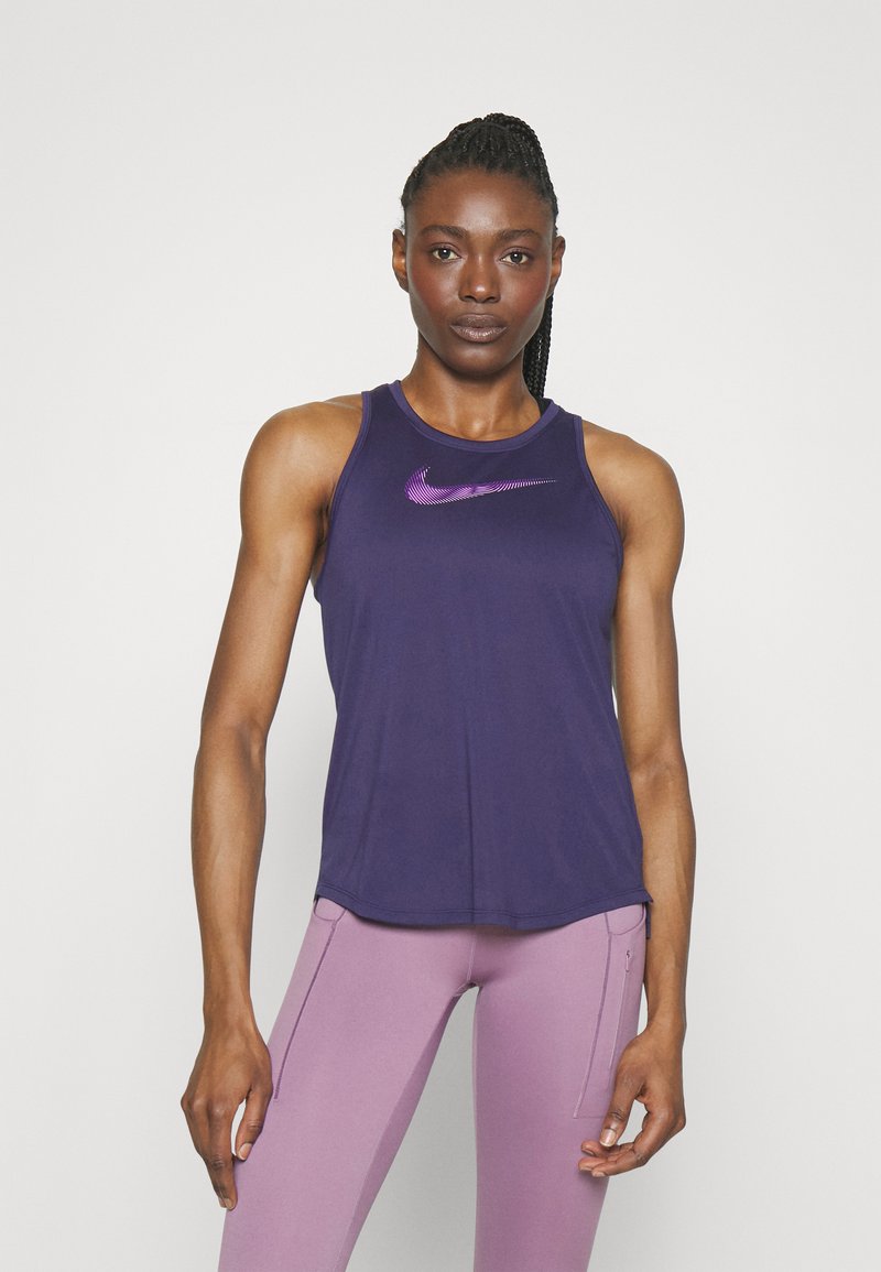 Nike Performance TANK - Top - purple ink/disco purple/morado oscuro ...