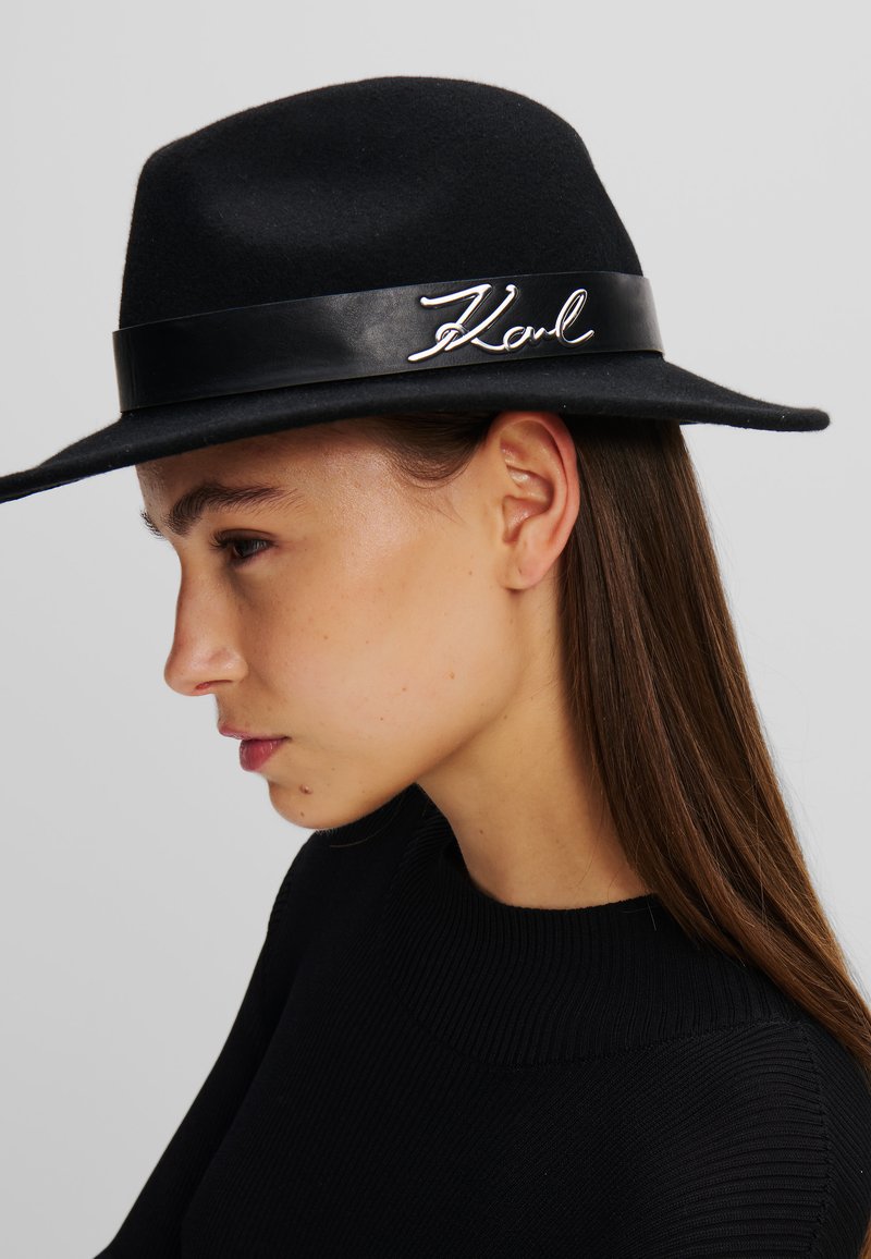 KARL LAGERFELD SIGNATURE FEDORA - Hut - black/schwarz - Zalando.de