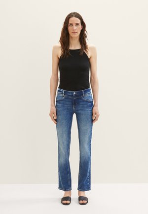 TOM TAILOR ALEXA SKINNY - Jeans Skinny - dark stone wash denim/bleu roi ...