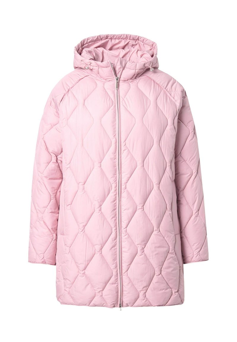 Ulla Popken QUILTED WATER REPELLENT - Winter coat - delicate dusty rose ...