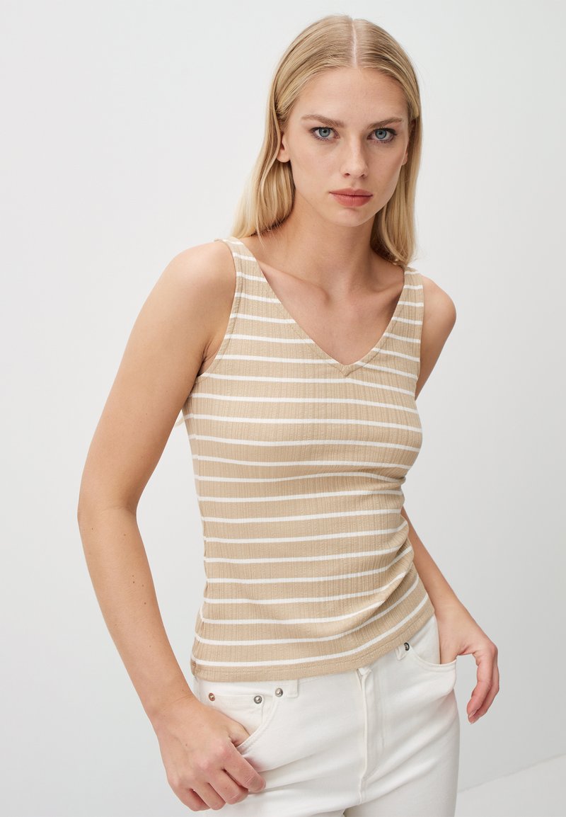 Jimmy Key STRIPED - Top - bej/beige - Zalando.it