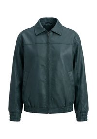 Studio Untold BOXY SHAPE IN USED LOOK - Bomber Jacket - dark green ...