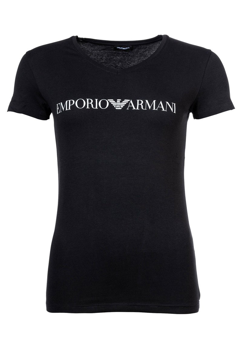 Emporio Armani Print T-shirt - schwarz/black - Zalando.de