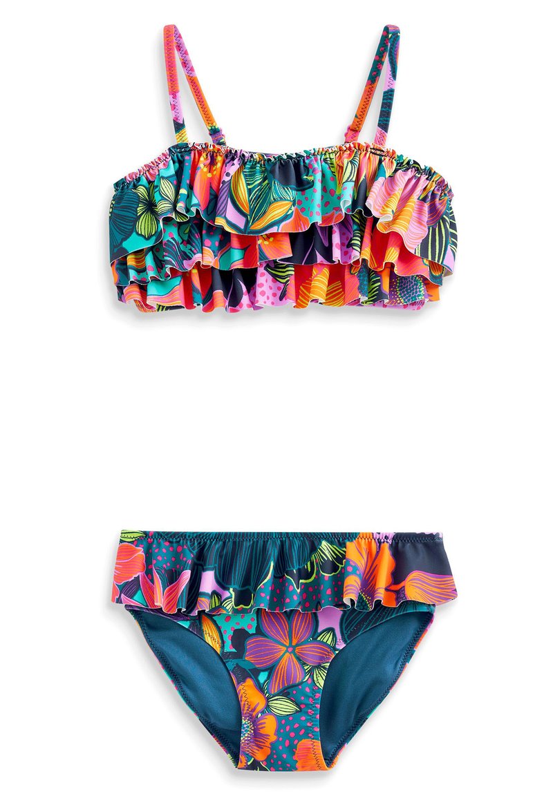 Next Tiered Standard Set Bikini Teal Blue Blauw Zalando Be