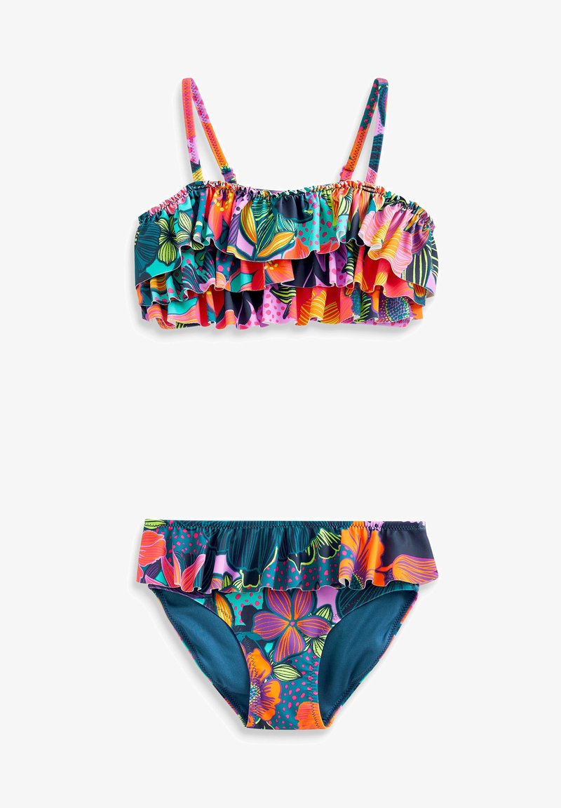 Next Tiered Standard Set Bikini Teal Blue Blauw Zalando Be