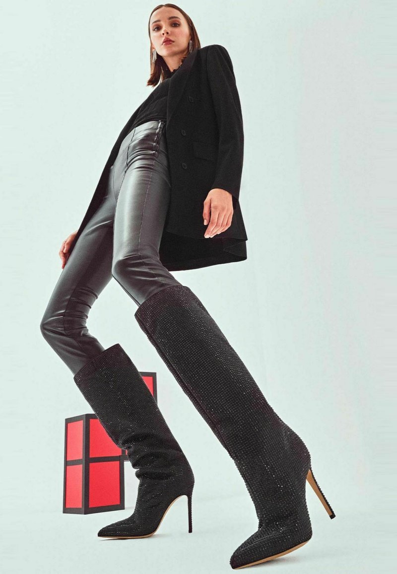 Derimod Bottes à talons hauts - black/noir - ZALANDO.FR