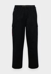 Vision of Super PANTS WITH LOGO FLAMES PATCH - Cargo trousers - black ...