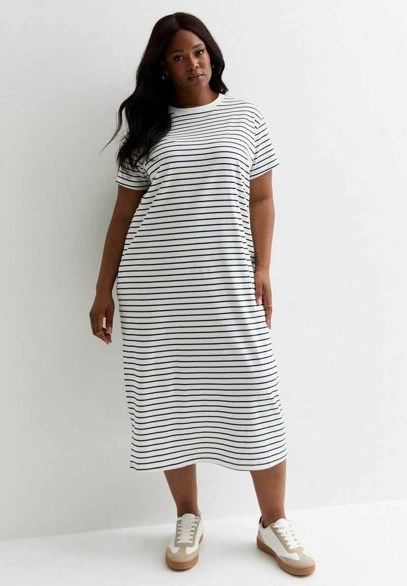 New Look Curves Sukienka z dżerseju/niebieski - Zalando.pl