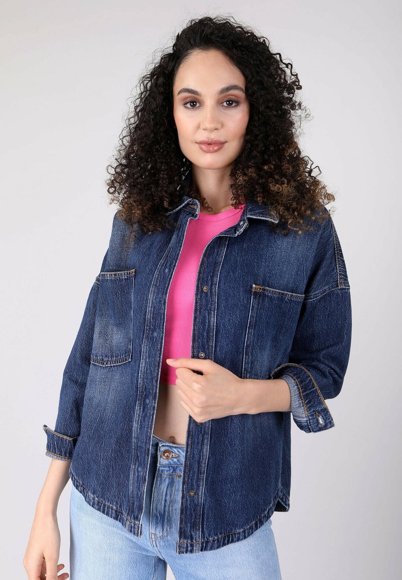 Blue Fire FREEDOM - Denim jacket - dark indigo/dark blue - Zalando