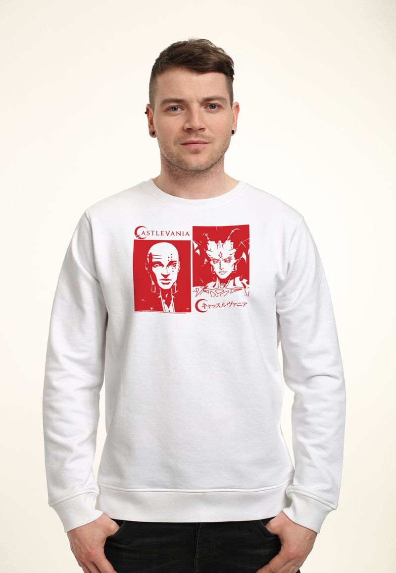 Henry Tiger CASTLEVANIA ISAAC AND ABEL - Sweatshirt - white - Zalando.de