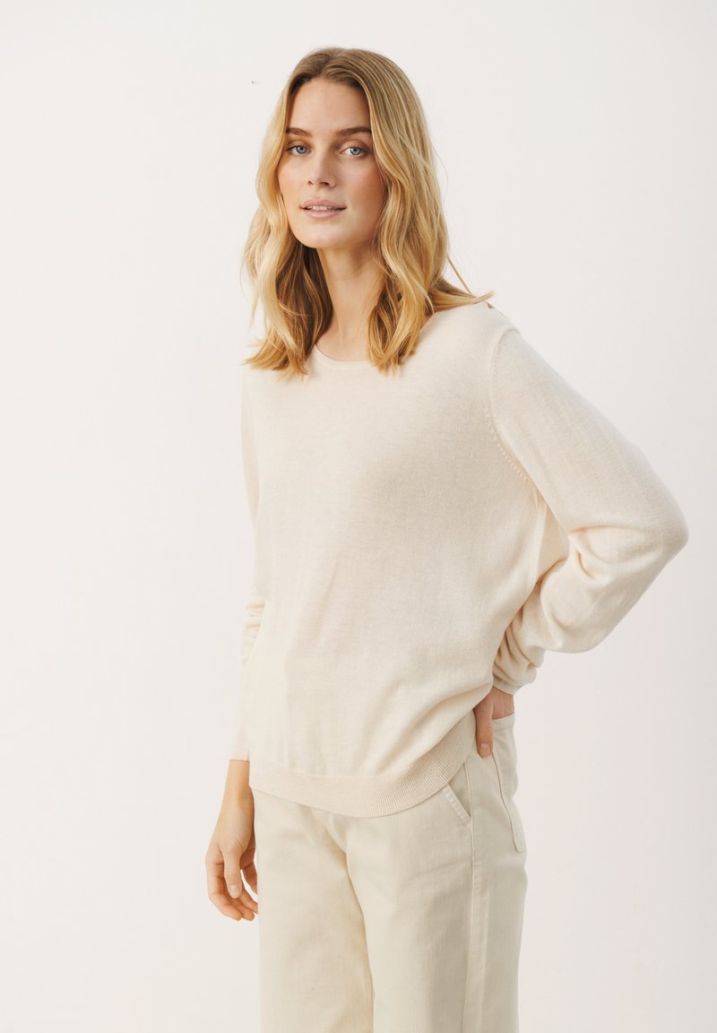 Part Two ADELINEPW PU - Neule - whitecap grey/luonnonvalkoinen - Zalando.fi