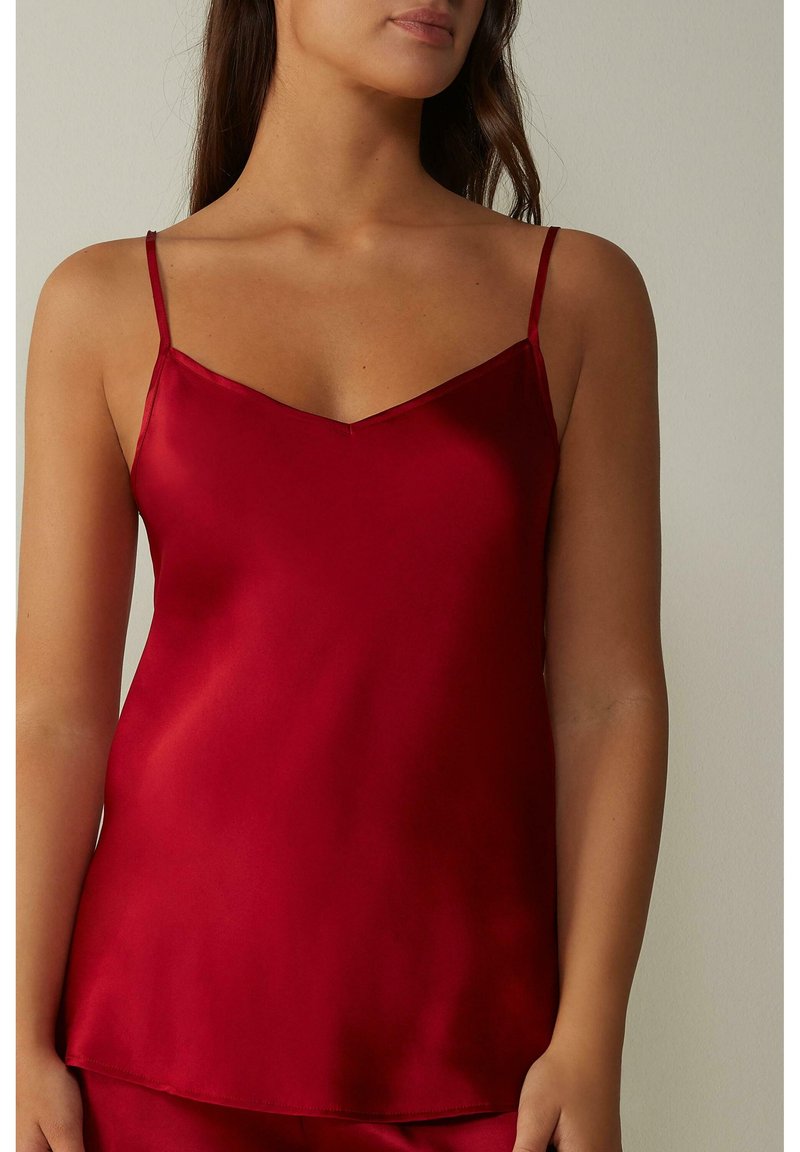 Intimissimi V NECK - Haut de pyjama - rot - 1473 - red/rouge - ZALANDO.FR