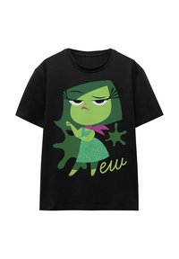 Disney INSIDE OUT DISGUST - Print T-shirt - black - Zalando