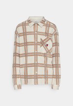 Tommy Jeans POLAR OVERSHIRT - Camisa - alchemy check/camel - Zalando.es