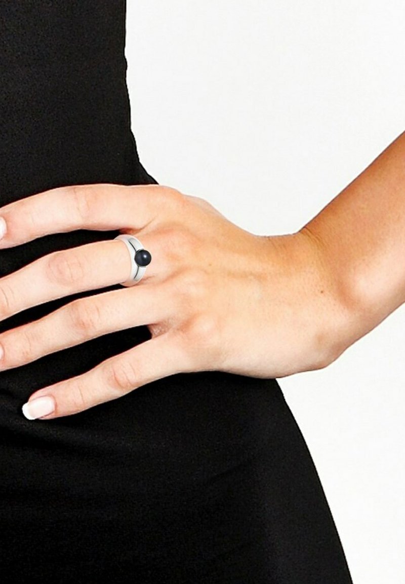 Perlinstinct JONC PERLE DE CULTURE-KELLY - Ring - bleu nuit/donkerblauw ...