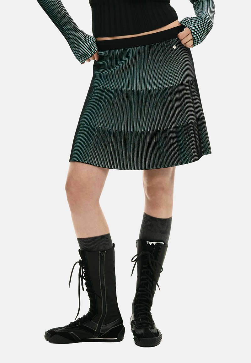 Desigual A-line skirt - blue - Zalando