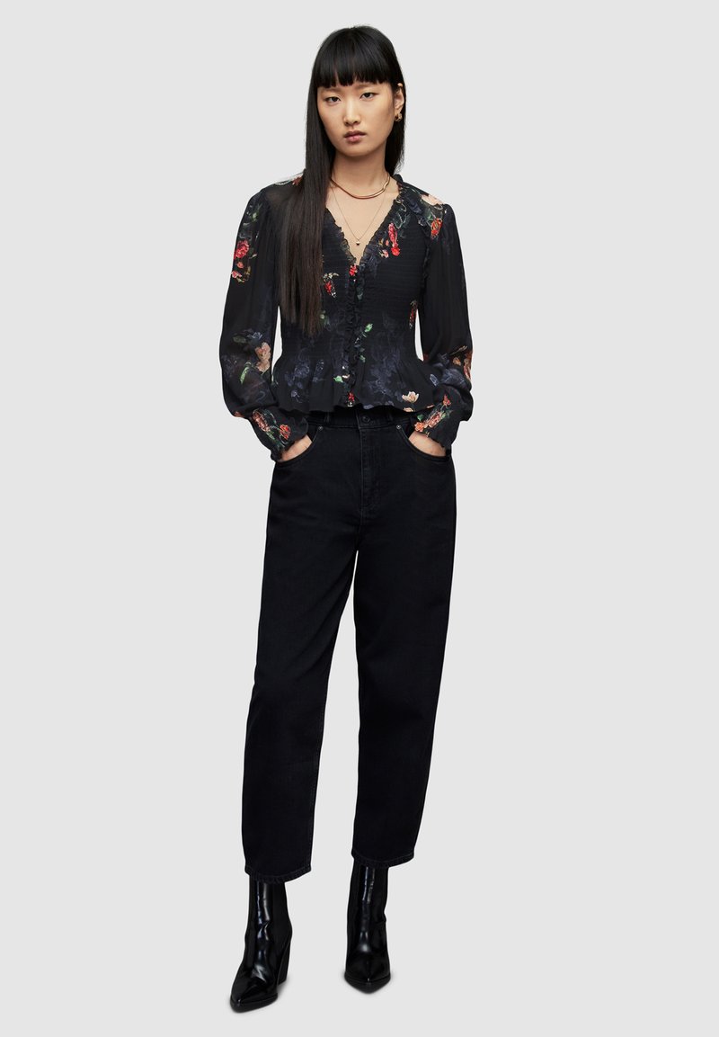 AllSaints MAYA NANCY - Blouse - black/multi-coloured - Zalando.ie