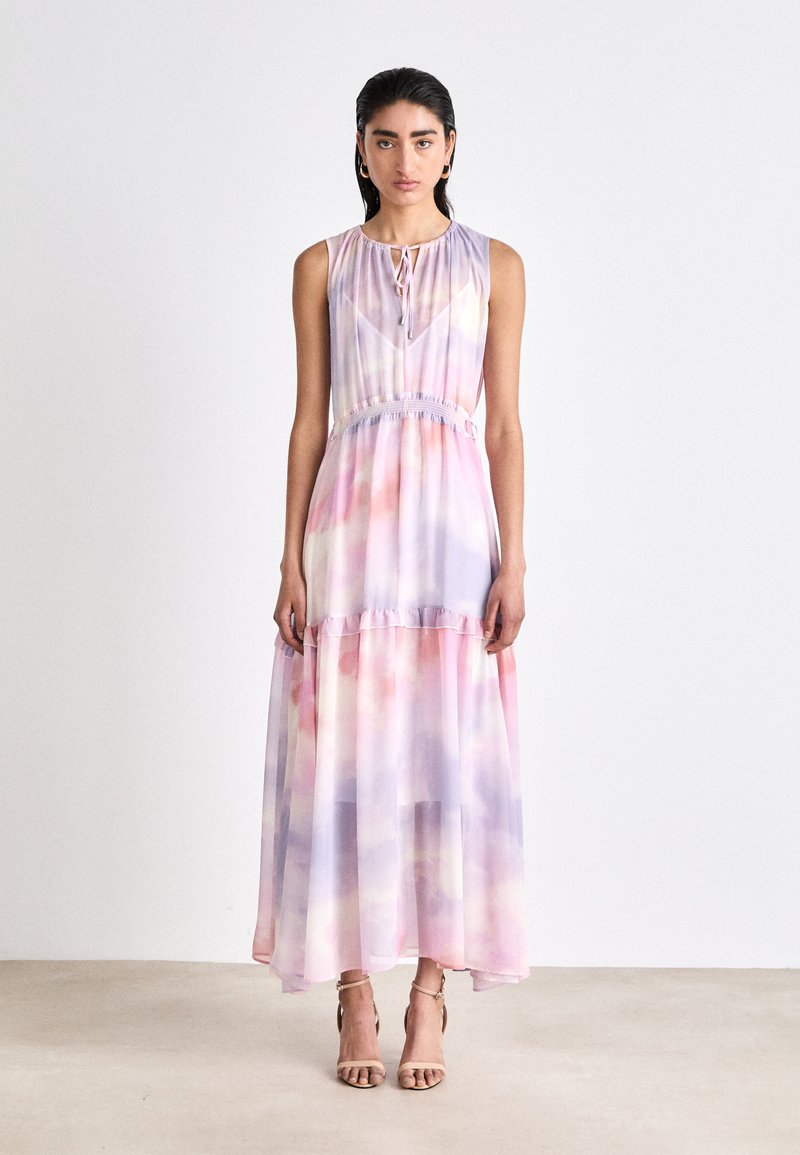 BOSS C DELONG - Robe longue - pink/purple/rose - ZALANDO.FR