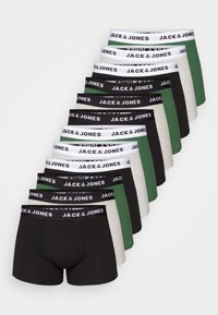 Jack & Jones JACSOLID TRUNKS 12 PACK - Onderbroeken - black/green ...
