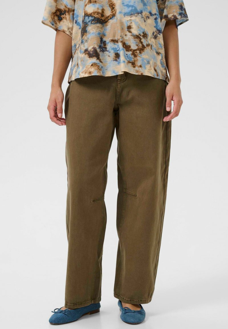 Culture CUSMARTA - Wide Leg - cub/light brown - Zalando.ie