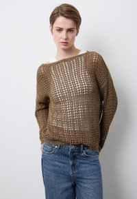 Stefanel Jumper - dark brown/brown - Zalando
