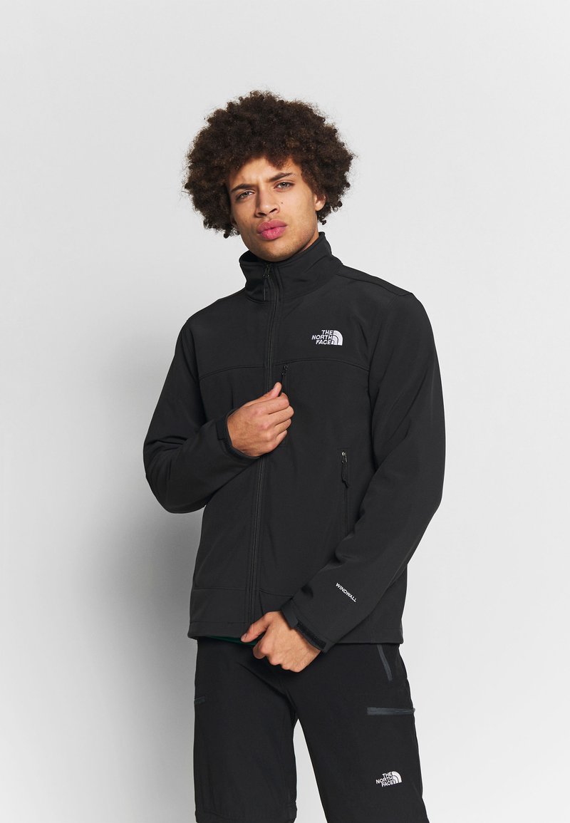 The North Face Soft shell jacket - black/white/black - Zalando.ie