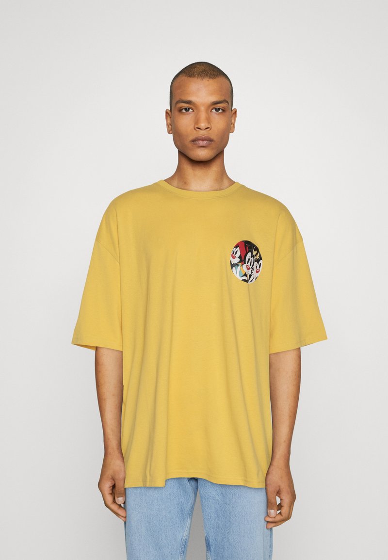 Redefined Rebel LEE TEE PLUS - T-Shirt print - cream gold/gelb - Zalando.ch