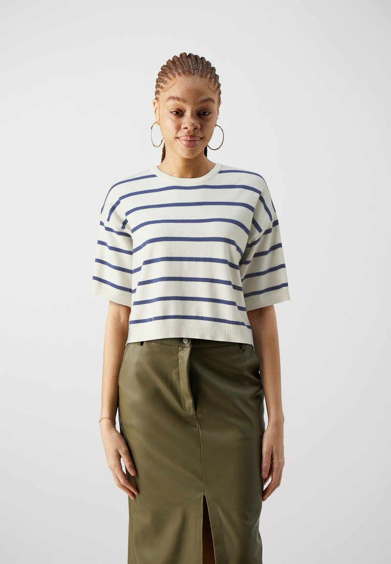 MSCH Copenhagen GEANINE RACHELLE - Nyomott mintás póló - ice/oceana/kék ...