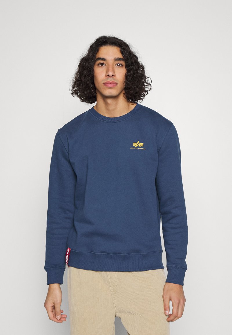 Alpha Industries BASIC SMALL LOGO - Sweatshirt - new navy/dunkelblau - Zalando.at