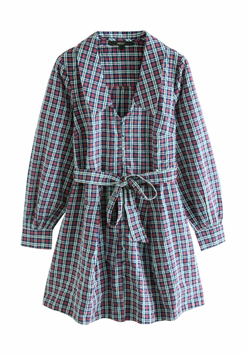 Next TALL FIT - MINI LONG SLEEVE COLLARED - Ingruha - navy blue/red ...