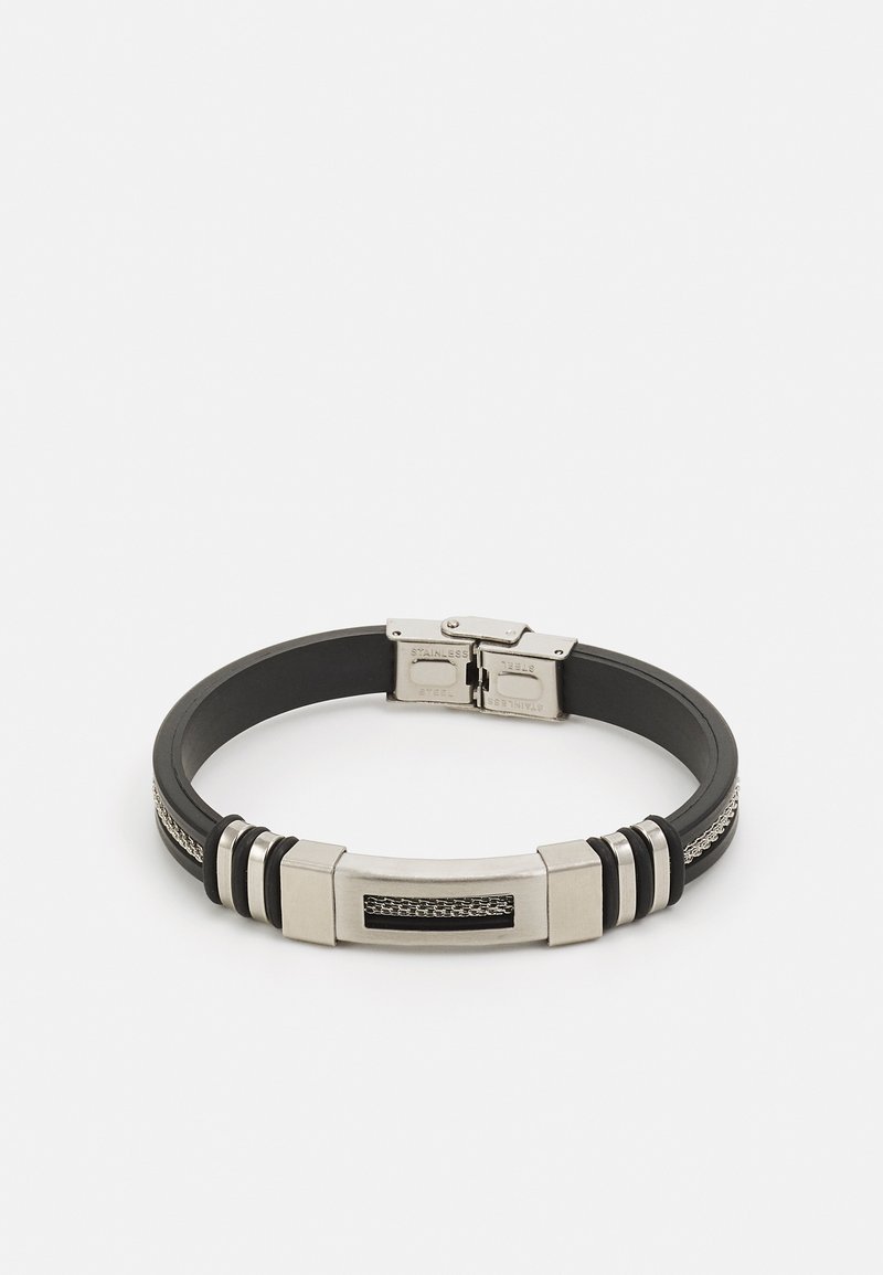 Icon Brand BAR & CLIP WRISTBAND - Bracelet - black - Zalando.ie