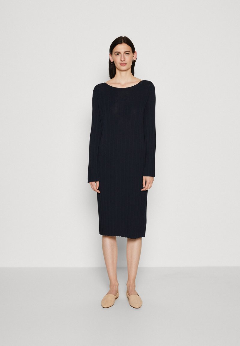 TOM TAILOR DRESS PLISSEE - Jumper dress - sky captain blue/dark blue - Zalando