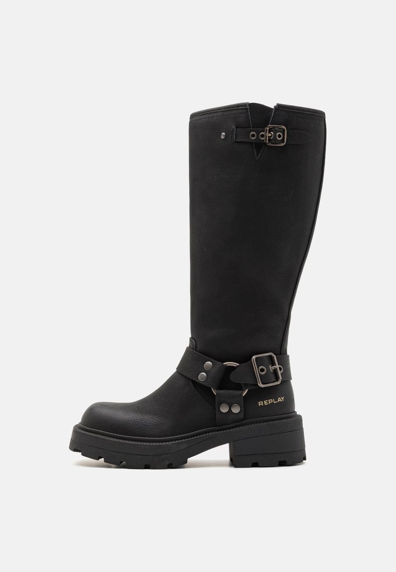 Replay HIGH - Platform boots - black - Zalando.ie