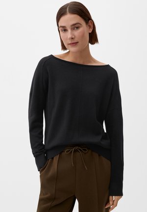 Nümph NUDAYA NOOS - Strickpullover - caviar/schwarz - Zalando.ch