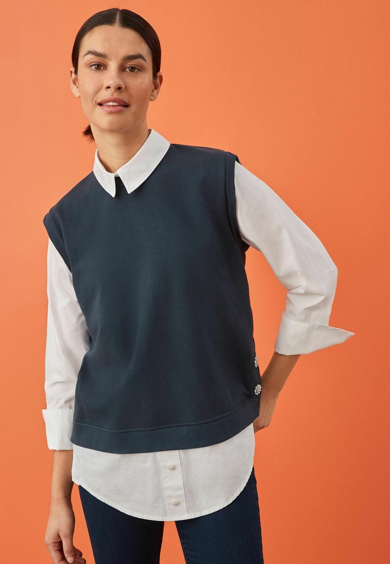 Next LAYERED - Sweatshirt - navy/blå - Zalando.se