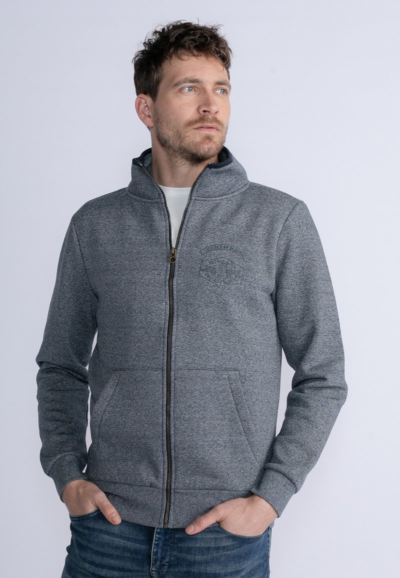 Petrol Industries Sweat zippé - light grey/gris clair - ZALANDO.FR