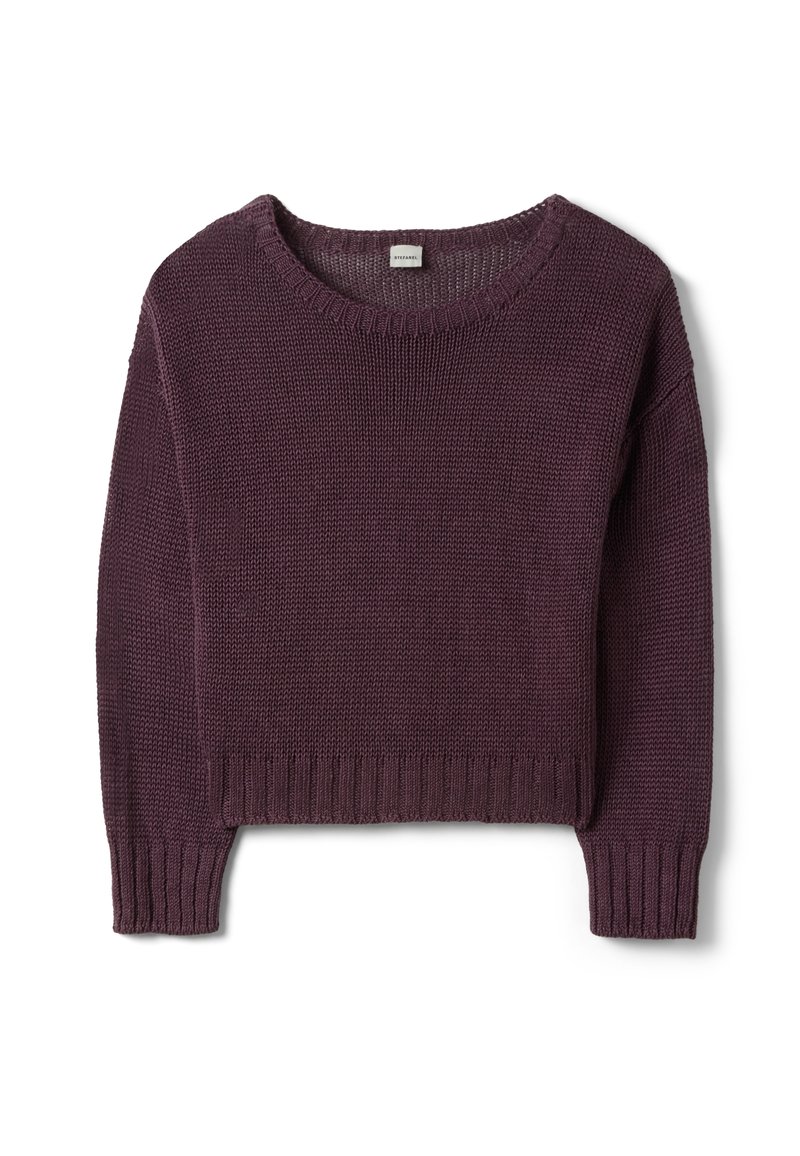 Stefanel JUMPER REGULAR FIT. - Jumper - dark purple/purple - Zalando