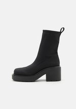 Monki Platform bokacsizmák - black dark/fekete - Zalando.hu