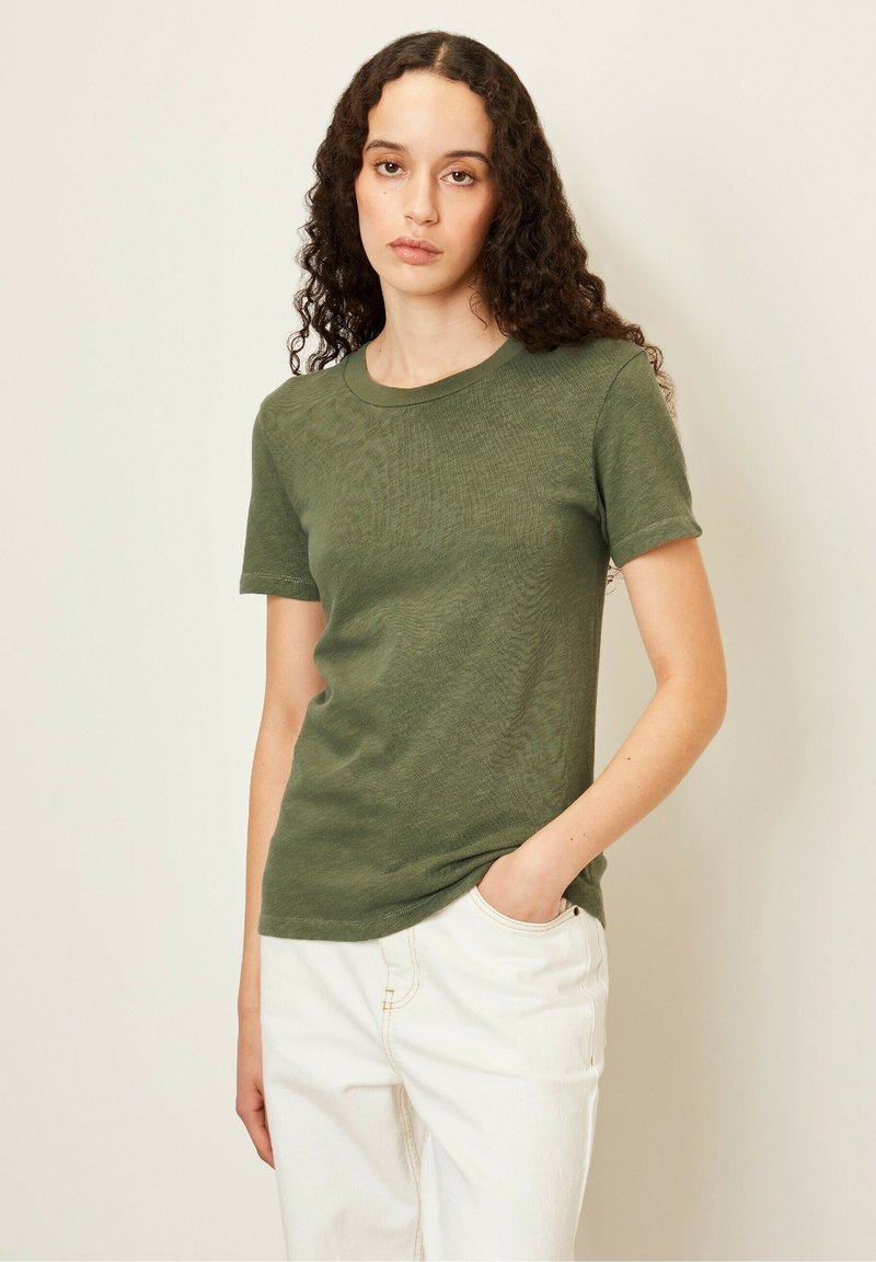 American Vintage SONOMA - T-Shirt basic - tortue vintage/dunkelgrün - Zalando