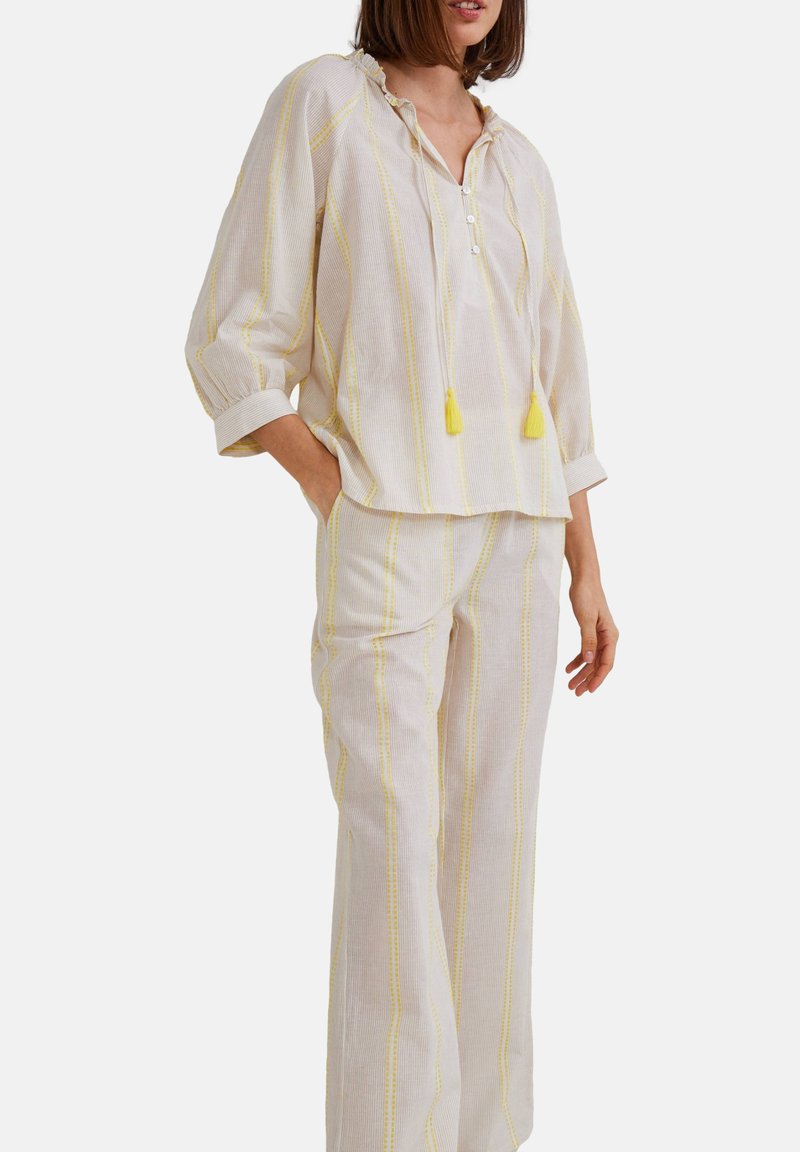 Monoprix SET - Pyjama - ecru/gris clair - ZALANDO.FR