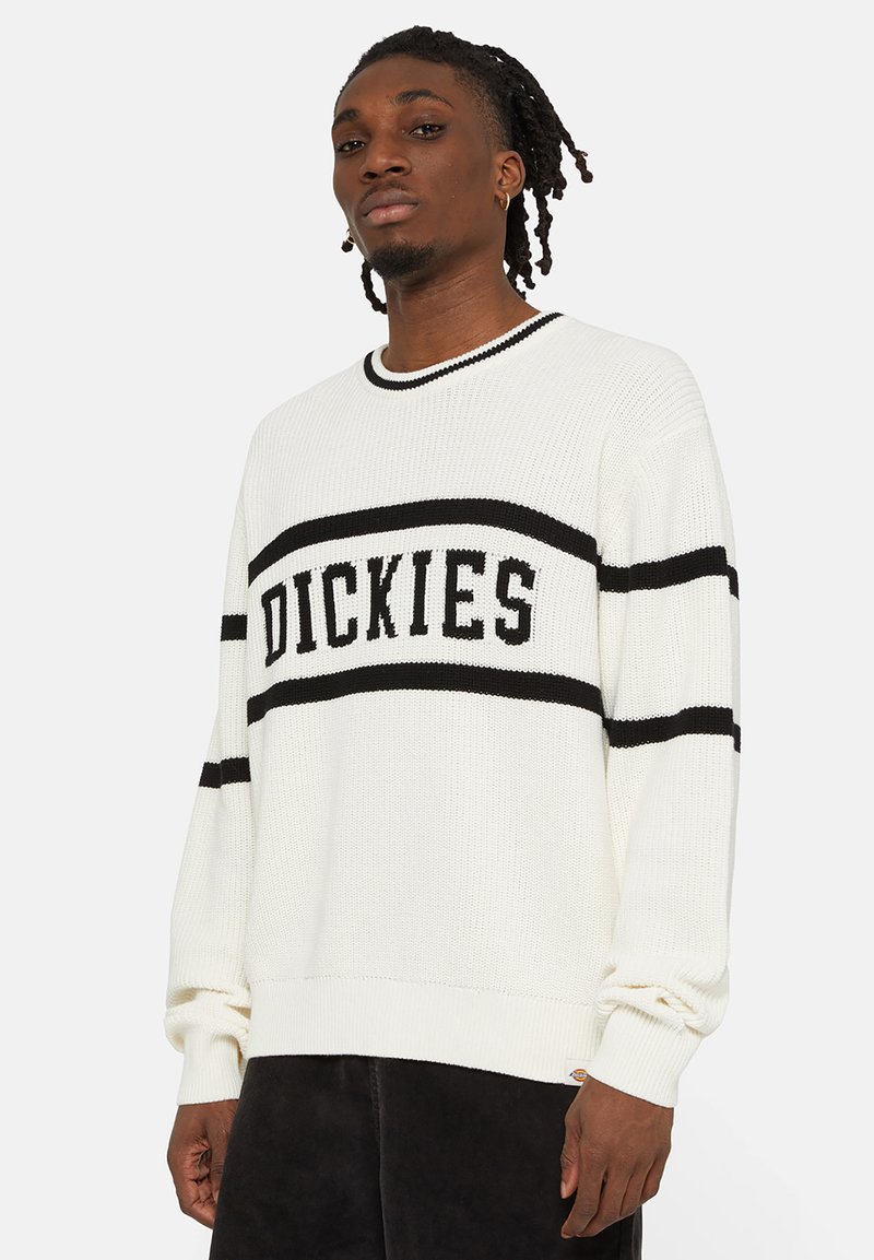 Dickies MELVERN - Strikkegenser - cloud/offwhite - Zalando.no